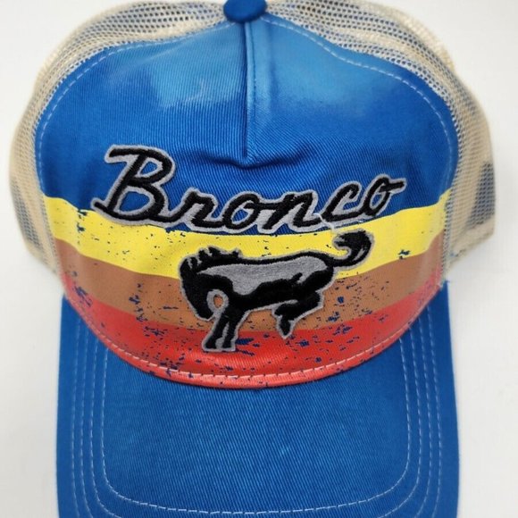 Ford | Accessories | New Ford Bronco Retro Mens Snapback Trucker Cap ...